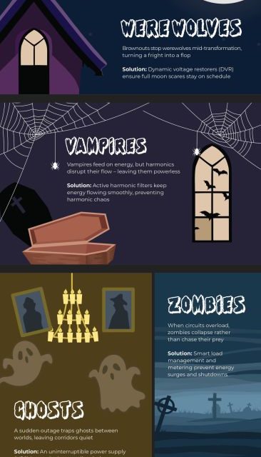 New Halloween infographic reveals how monsters rely on electricity ...