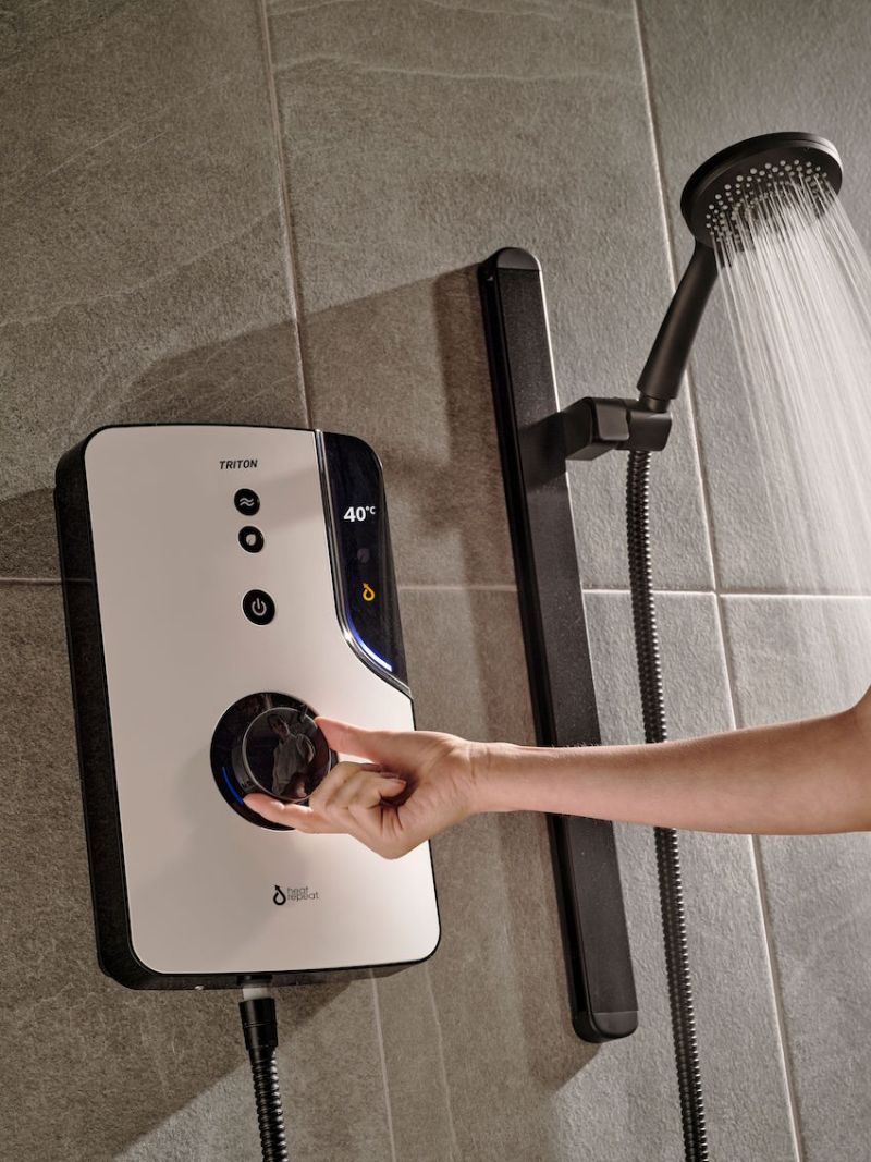 Triton Showers unveils its first electric shower compatible with Waste ...